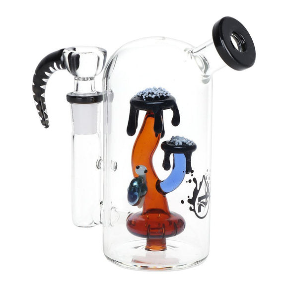 Pulsar Magma Lake Mushroom Glass Water Pipe - 5.5" / 14mm F - Lux Vapes