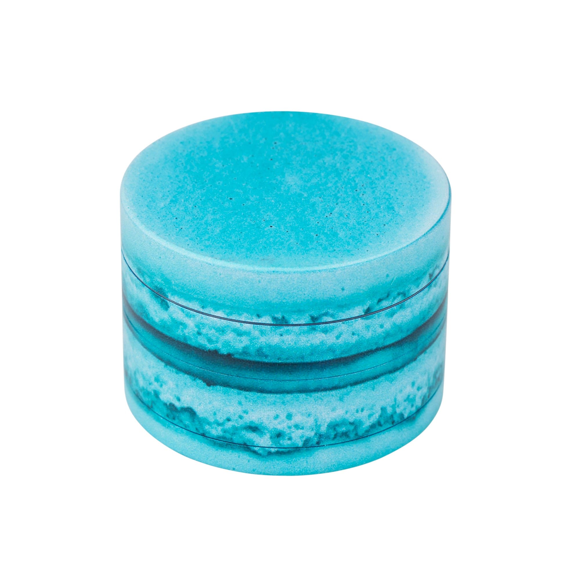 Macaron: Blueberry 4-Piece SharpShred Dine-In Grinder - Metal - Lux Vapes