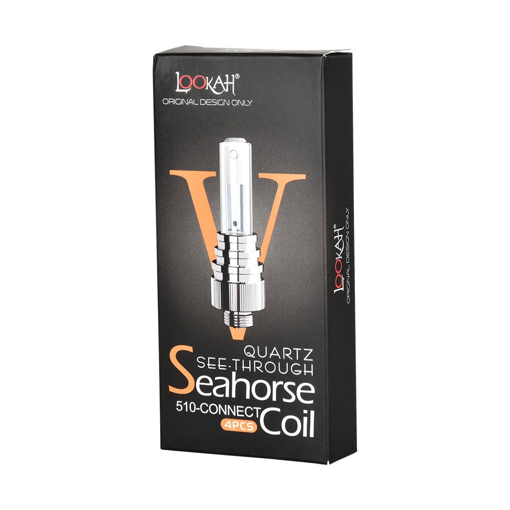 Lookah Seahorse Quartz See-Through Coil - 4 Pack - Lux Vapes